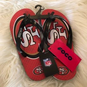 NFL | Shoes | Nfl San Francisco 49ers Youth Flip Flops | Poshmark